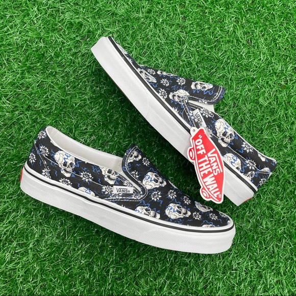 Vans | Shoes | Vans Classic Slip On Flash Skulls | Poshmark